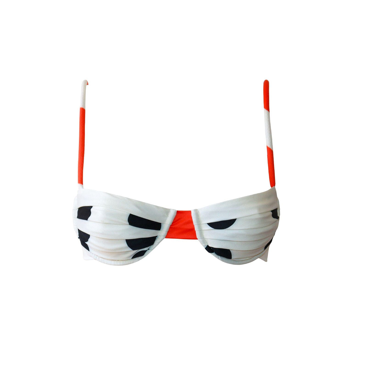 BRA DRAPED BLACK DOTS TOP – APPLOD GLOBAL